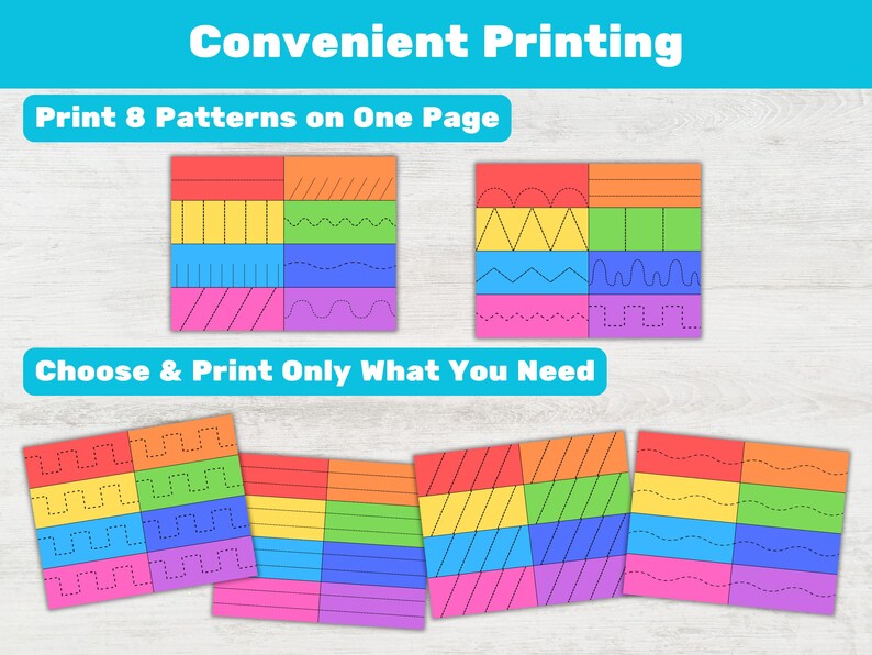 Colorful Strips Scissor Skills Practice for Toddlers Preschool Cutting ...