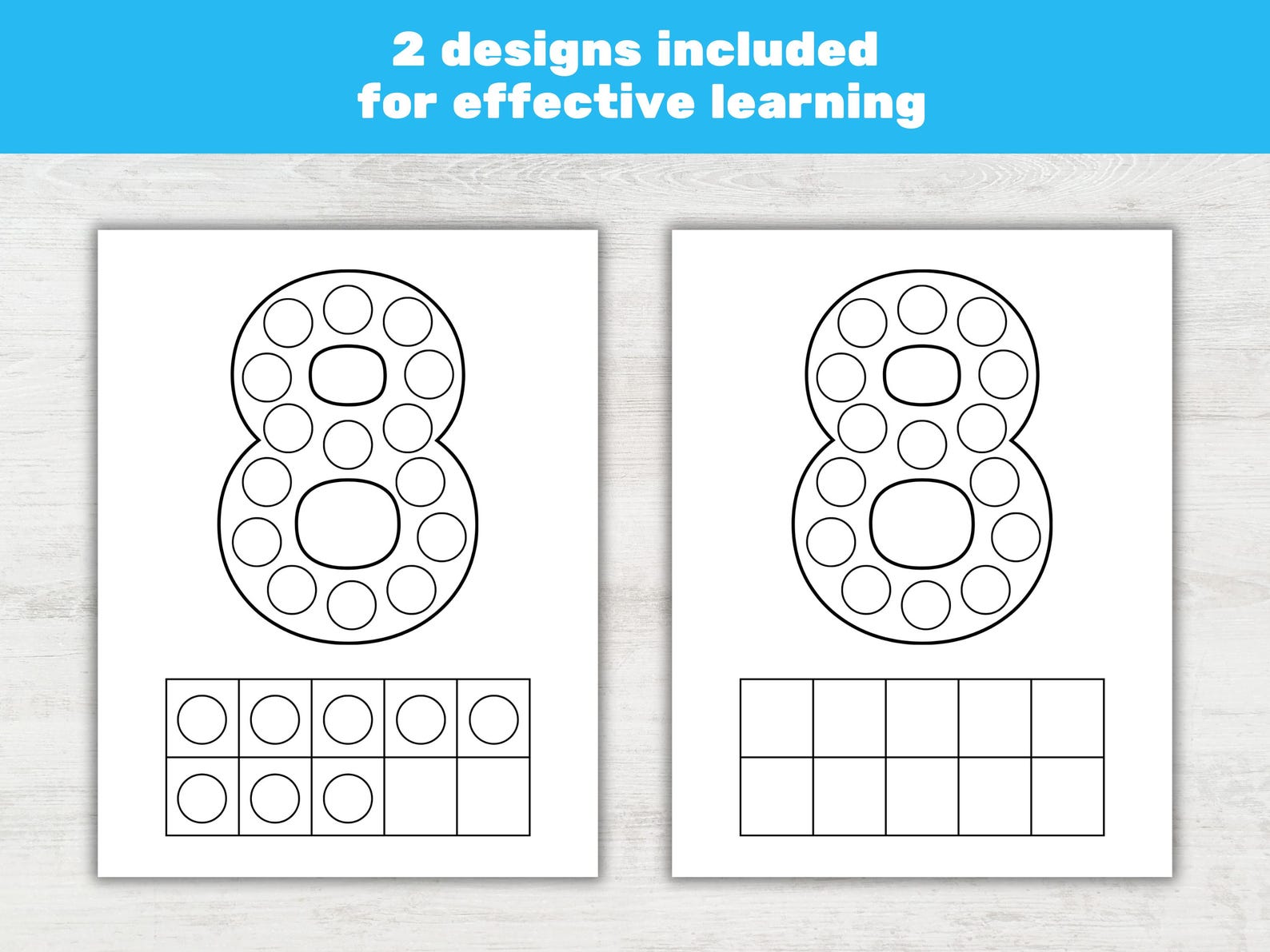 0-10 Numbers Dot Marker Coloring Pages Dot Sticker Math Activity ...