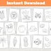 Easy Summer Coloring Pages for Kids, Simple Bold Coloring Activity Book ...