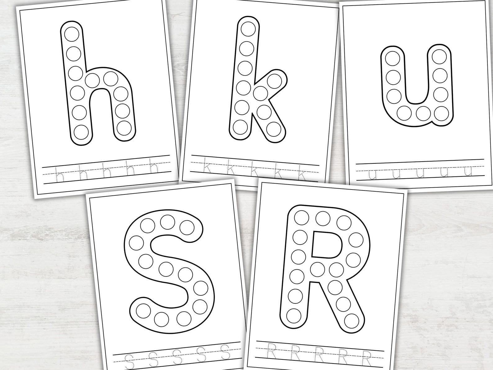 Letter Dot Marker Uppercase & Lowercase Alphabet Do-a-dot Activity for ...