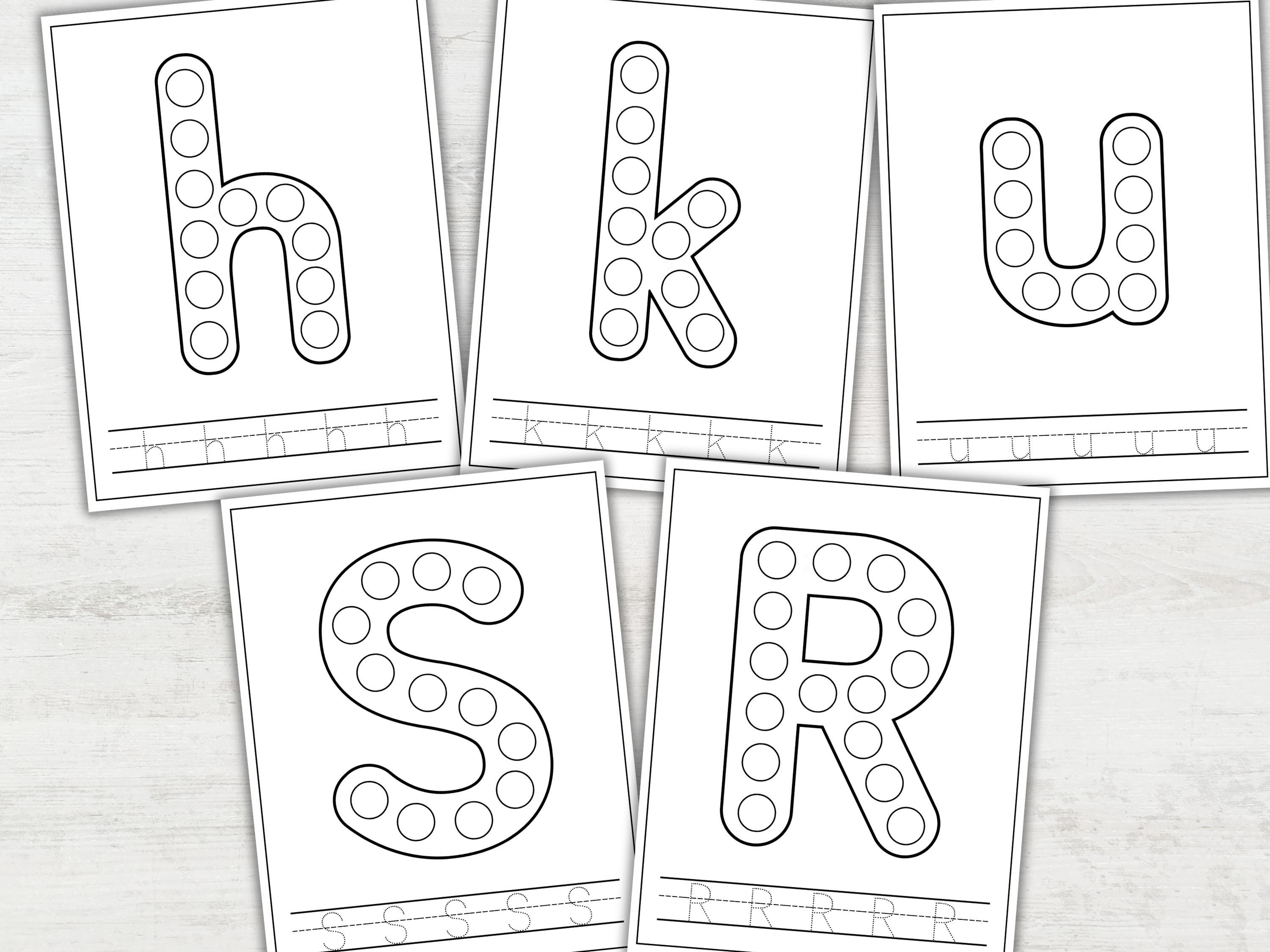 Letter Dot Marker Uppercase & Lowercase Alphabet Do-a-dot Activity for ...