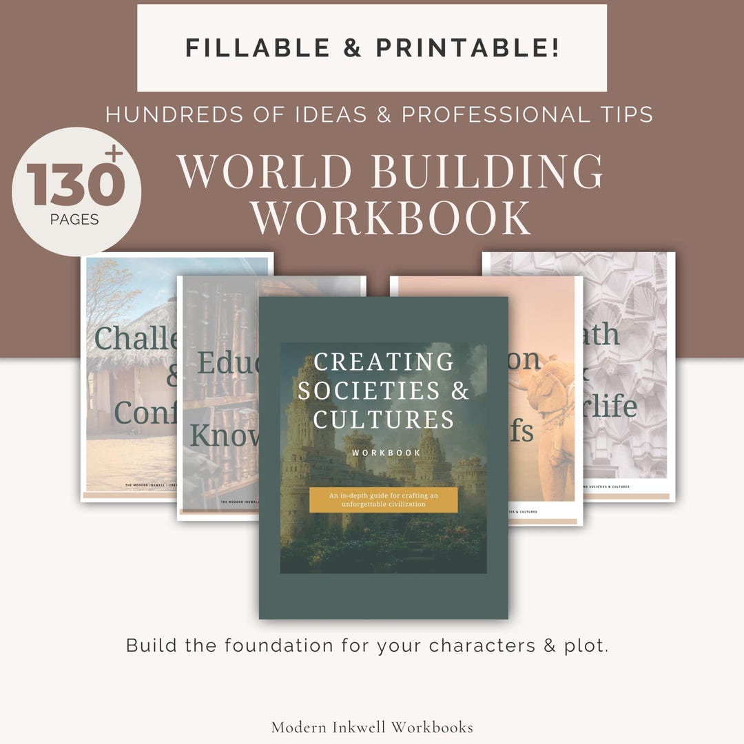 World Building Template | Novel Planner, Author Planner, How to Write ...