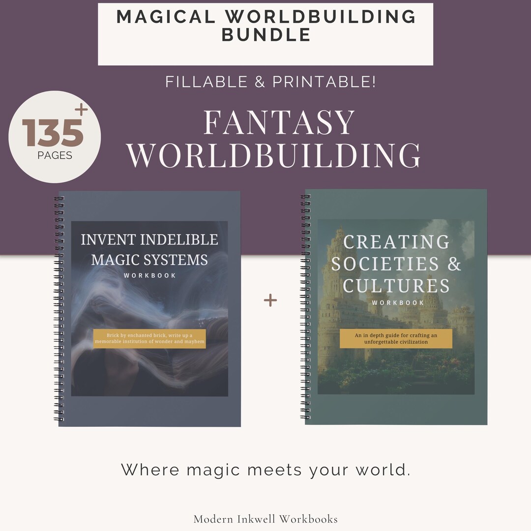 Fantasy Planner | Novel Template, Author Planner, Writing Template ...