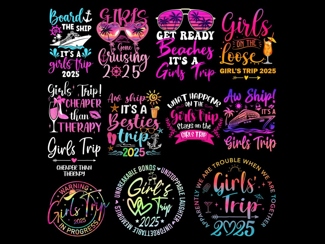 Buy Girls Trip PNG Bundle, Girls Trip 2025 Png, Girls Weekend Png ...