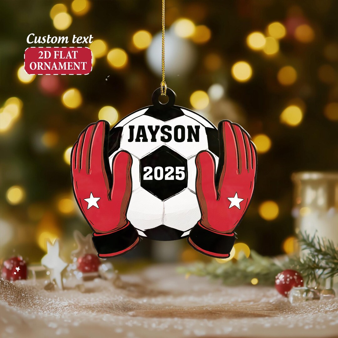 Personalized Soccer Goalkeeper Acrylic Ornament, Custom Keeper ...
