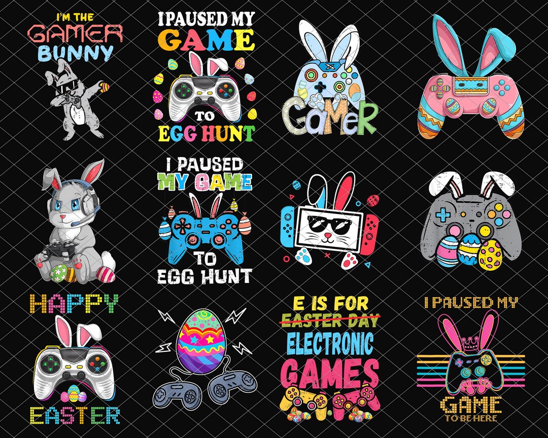 Easter Funny Gamer Boys Kids Png, Gamer Easter Day Png, I Paused My ...