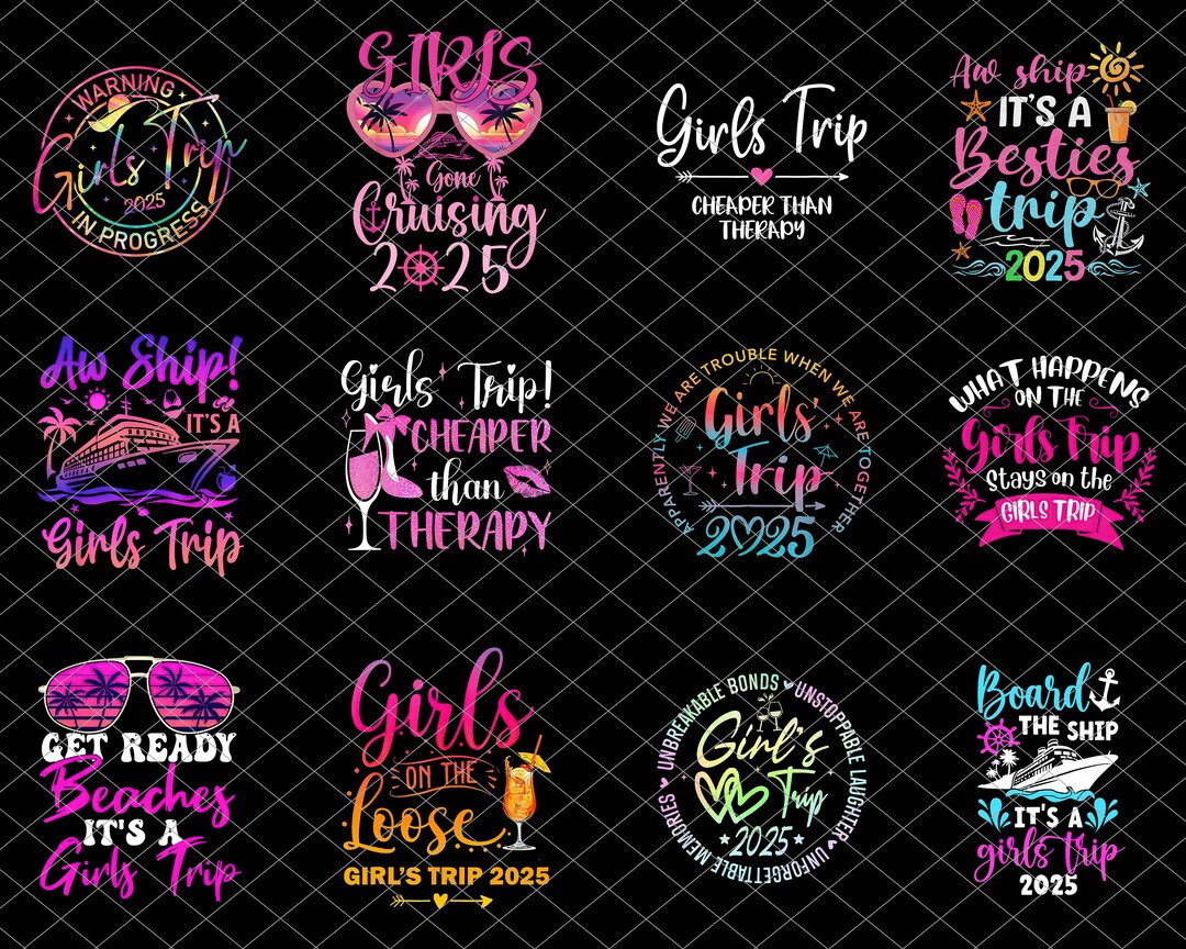Girls Trip PNG Bundle, Girls Trip 2025 Png, Girls Weekend Png, Besties ...
