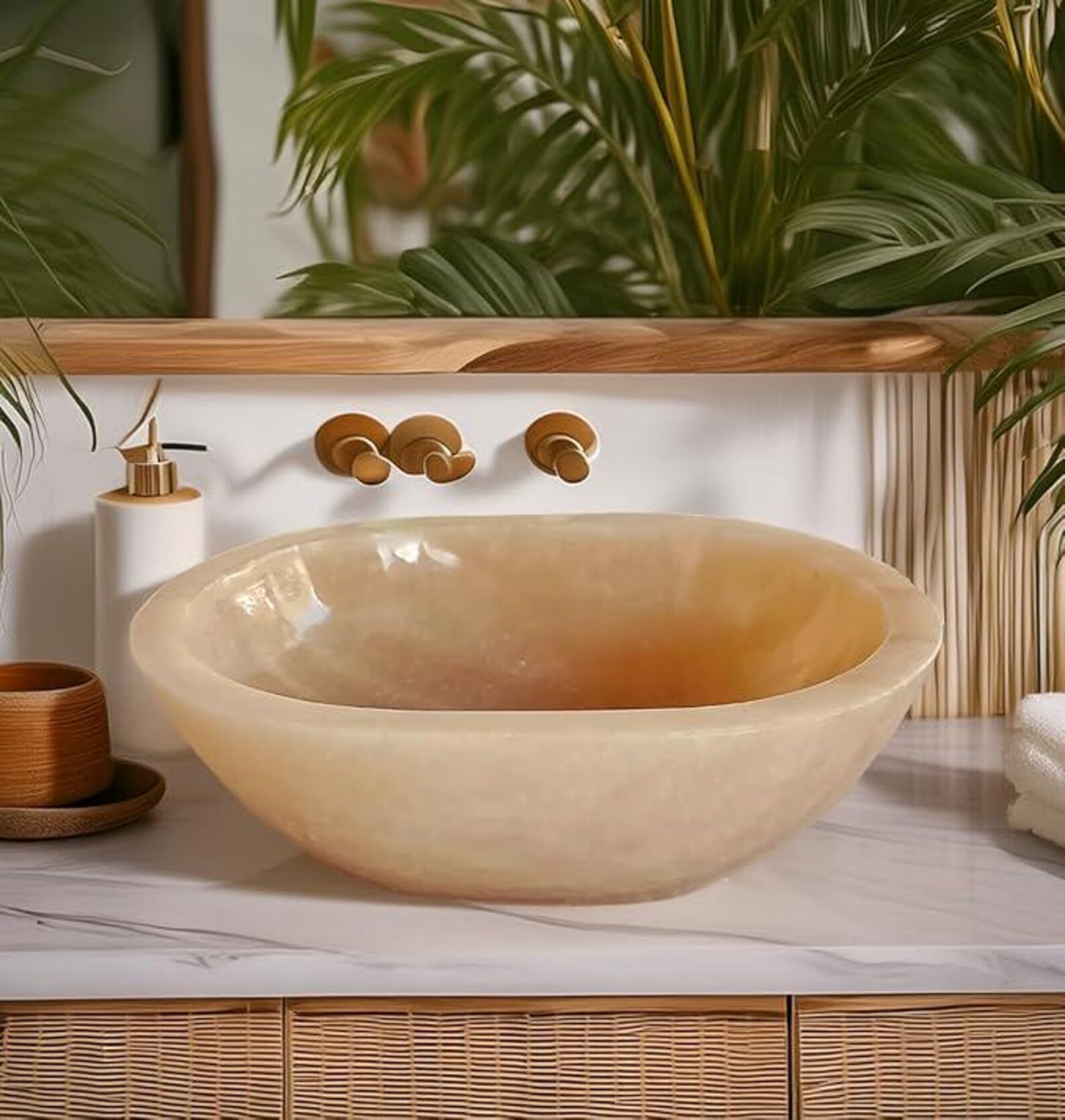 Large Onyx Vessel Sink 18
