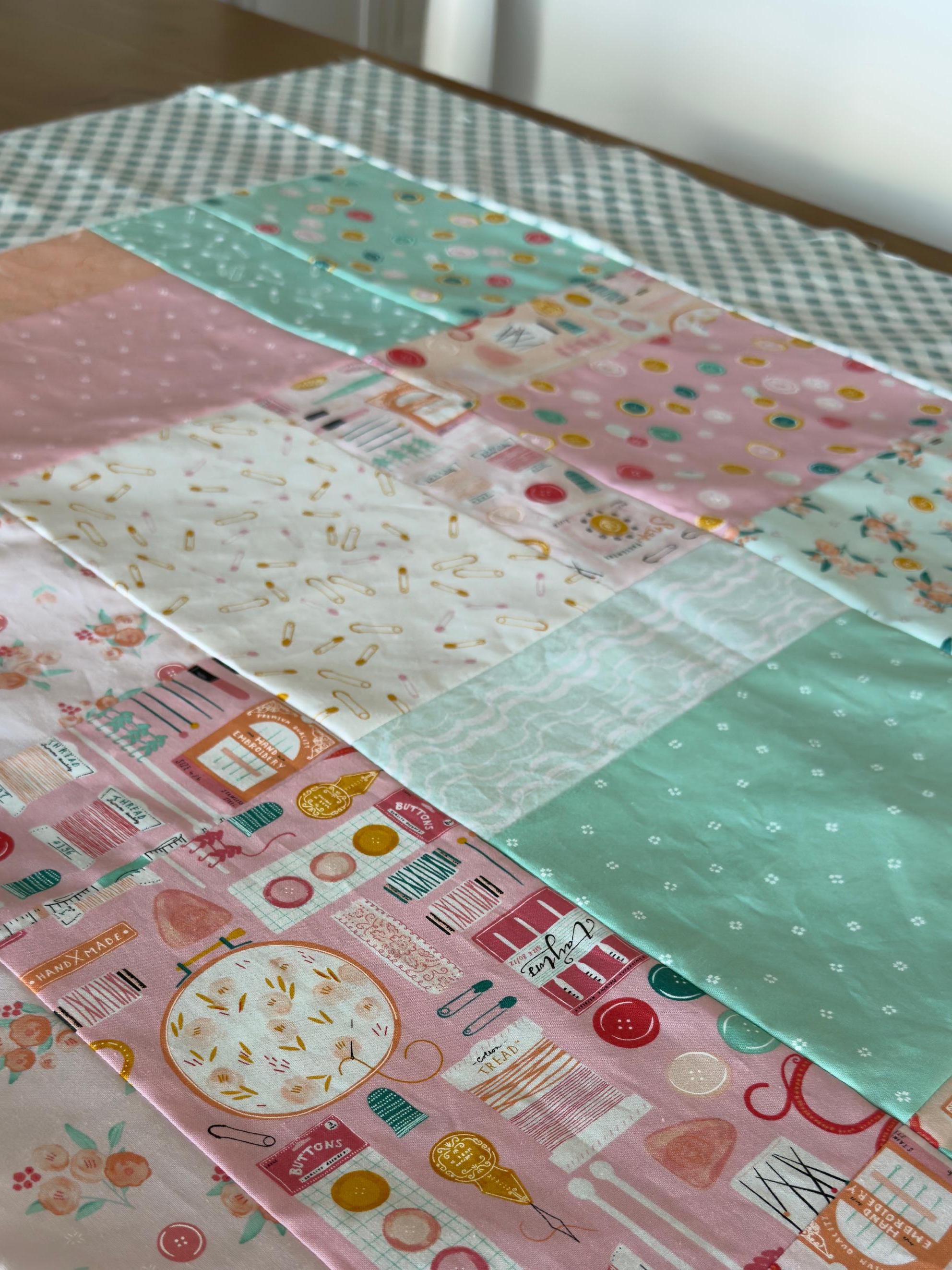 Unfinished Quilt Top, Throw Size (58" X 66”), Cottage Style, Moda ...
