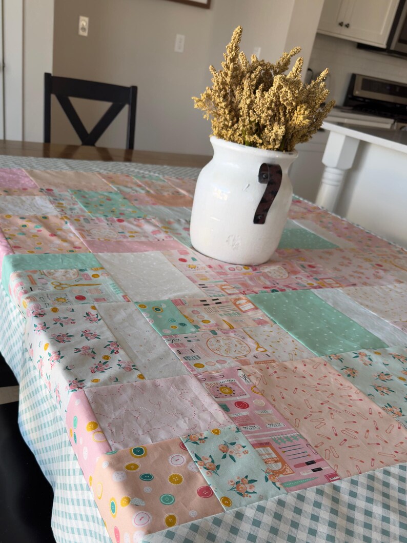 Unfinished Quilt Top, Throw Size (58" X 66”), Cottage Style, Moda ...