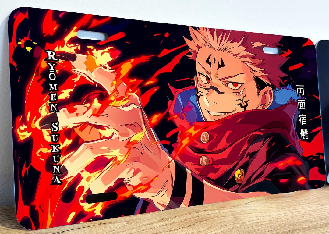 Custom Plate Jujutsu Anime Gift Sukuna - Etsy