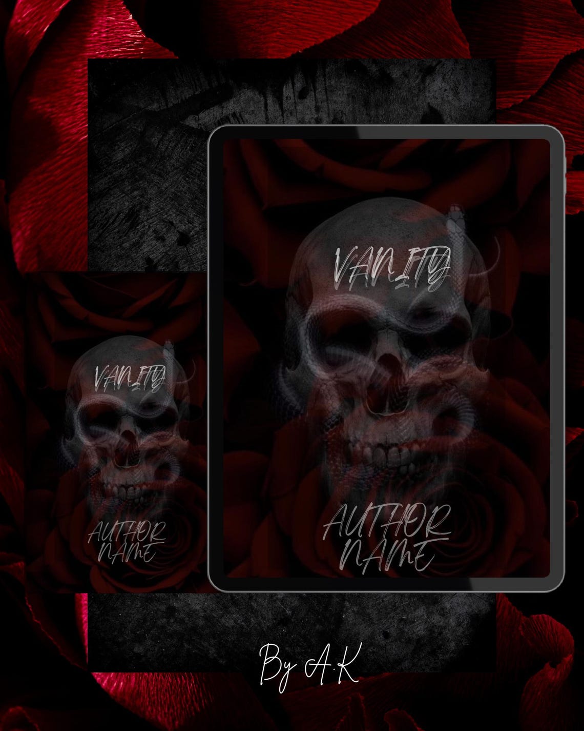 Twisted Vanity Book Cover Design - Dark Romance Style, Elegant and ...