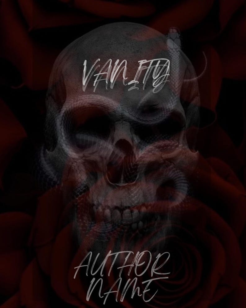 Twisted Vanity Book Cover Design - Dark Romance Style, Elegant and ...