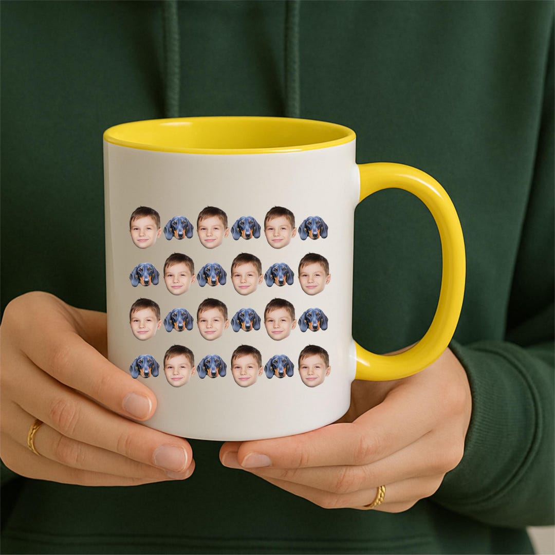 Baby Face Mug, Custom Face Mug, Your Dog Face Mug, Fathers Day Gifts ...