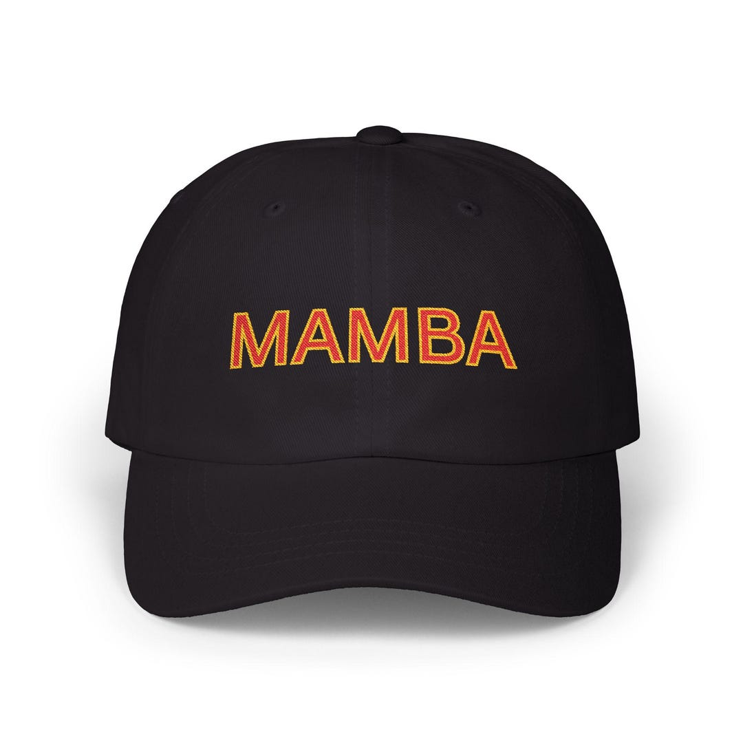 Year of Mamba Black Red Gold Stylish Dad Cap Hat Gift for Him Kobe ...