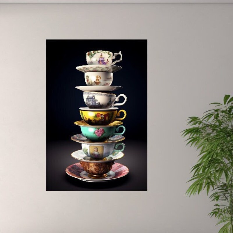 Teacup Stack - Etsy