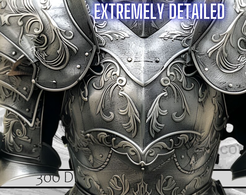 Silver Armor Clipart Royal Chest Armor PNG Bundle Suit of Armor PNG ...