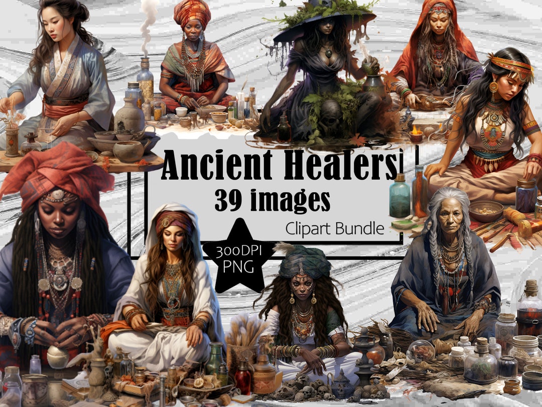 Ancient Healers - Shaman Voodoo Priestess Tribal Herbalist Graphics ...