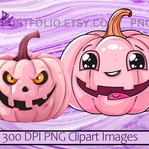 Pink Halloween Graphics Transparent Pink Pumpkin PNG Cute Halloween ...