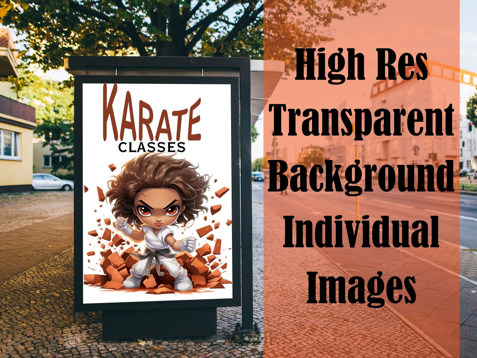 Chibi Karate Clipart Martial Arts PNG Digital Download Black Belt Gi ...