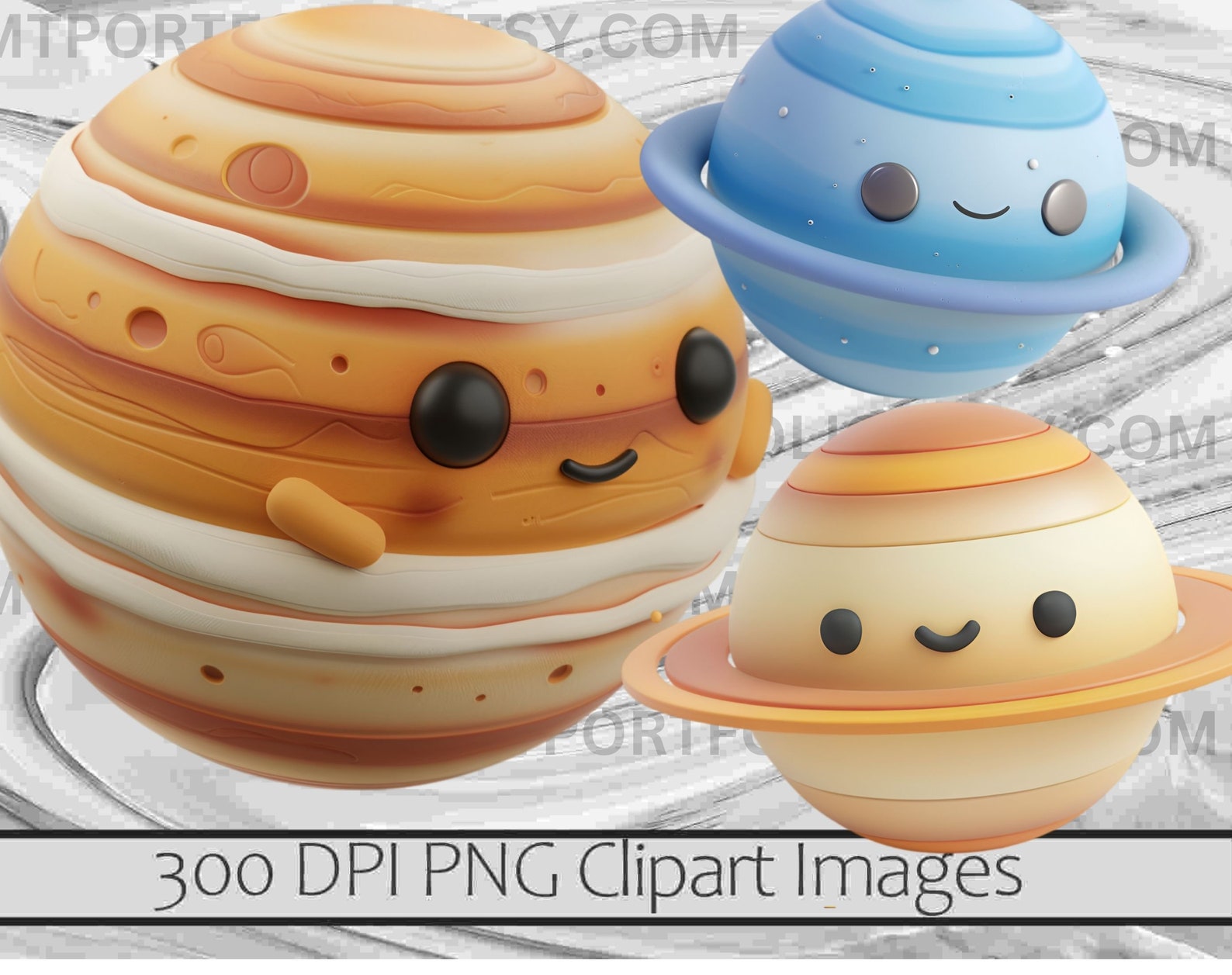 Kawaii Space Clipart Cute Sun Moon Stars PNG Astronaut Bundle PNG ...