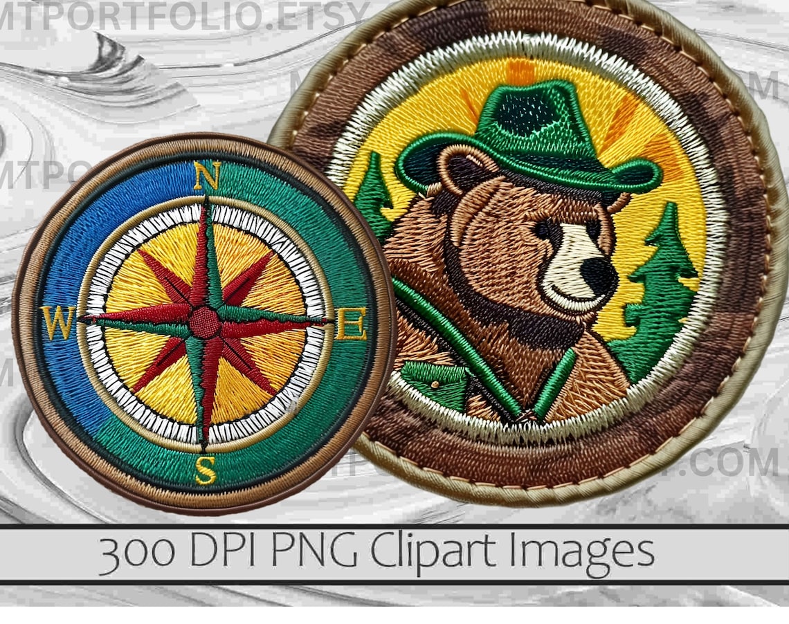 Scouting Patch Clipart Merit Badge Patch PNG Round Achievement Patch ...
