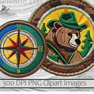Scouting Patch Clipart Merit Badge Patch PNG Round Achievement Patch ...