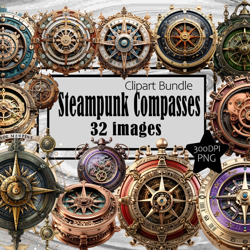 Steampunk Compass - Etsy