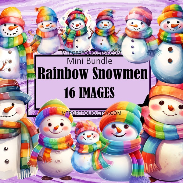 Snowmen Clipart - Etsy