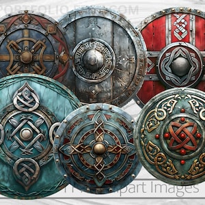 Viking Shield Clipart RPG Tabletop Shield PNG Medieval Shield Graphic ...