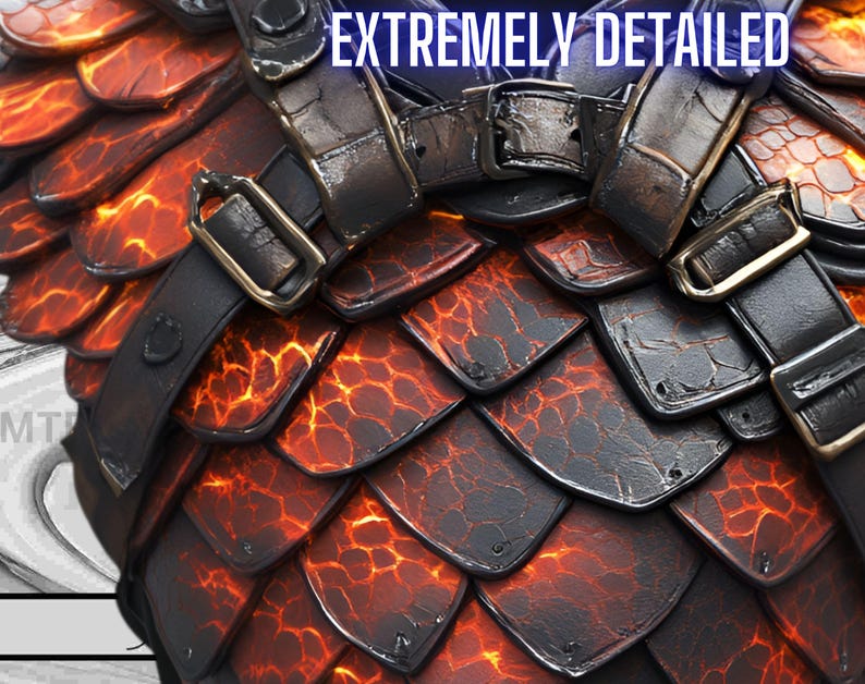 Dragon Scales Armor Clipart Royal Chest Armor PNG Bundle Fantasy Armor ...