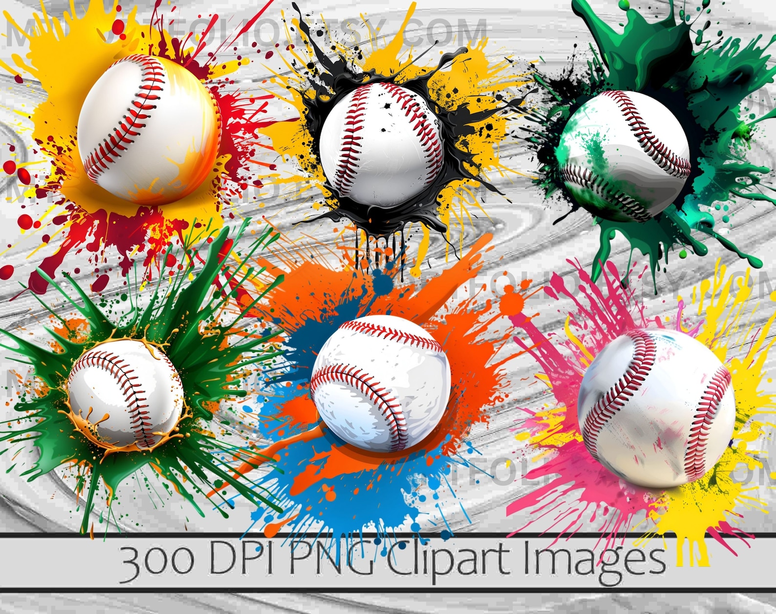 Baseball Paint Splash PNG Clipart Baseball Paint Splatter PNG Graphics ...