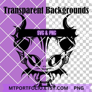 Demon Chibi SVG Bundle Kawaii PNG Cut Files Craft Making, Cut File for ...
