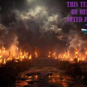 Satanic Church Altar Zoom Background Virtual Meeting Backdrops ...