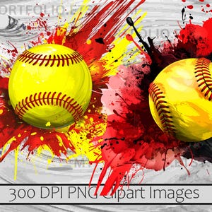Softball Paint Splash PNG Clipart Baseball Paint Splatter PNG Graphics ...