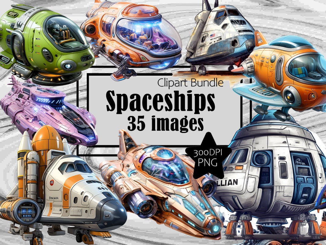 Spaceships Lunar Lander Mars Shuttle Graphics Transparent Commercial ...