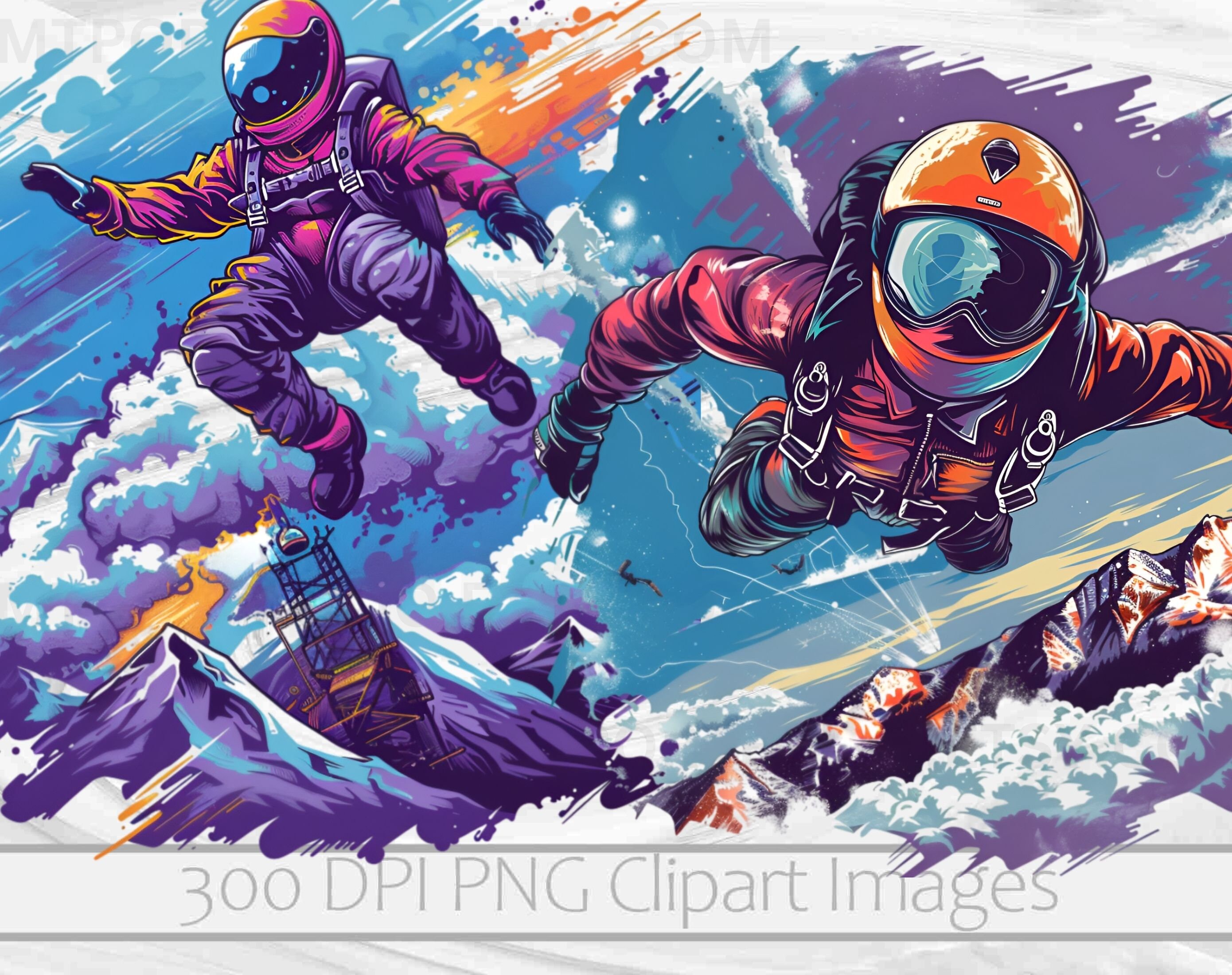 Skydiving Clipart Sky Diving PNG Parachute Graphic Transparent ...