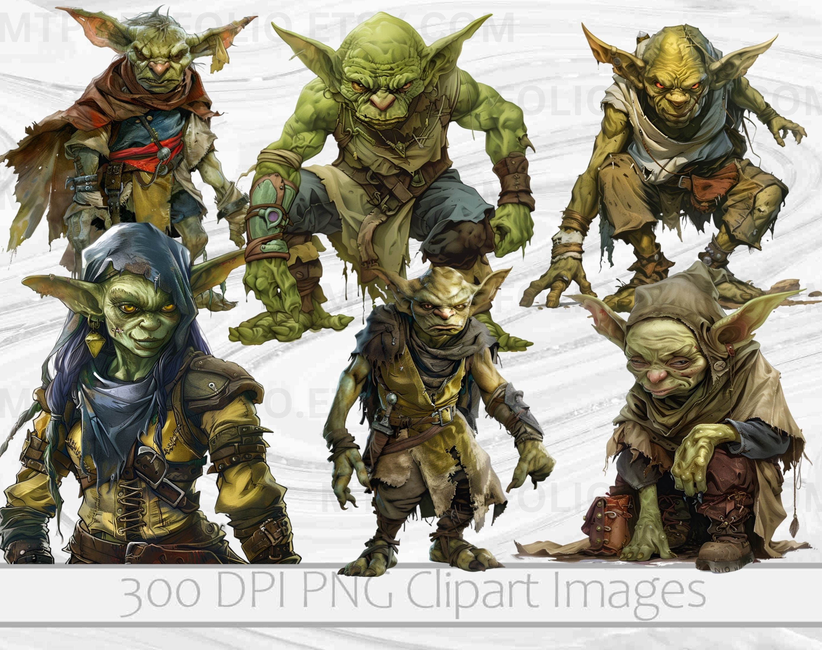 Goblins Clipart Fairytale Goblin PNG Fantasy Watercolor Cosplay ...