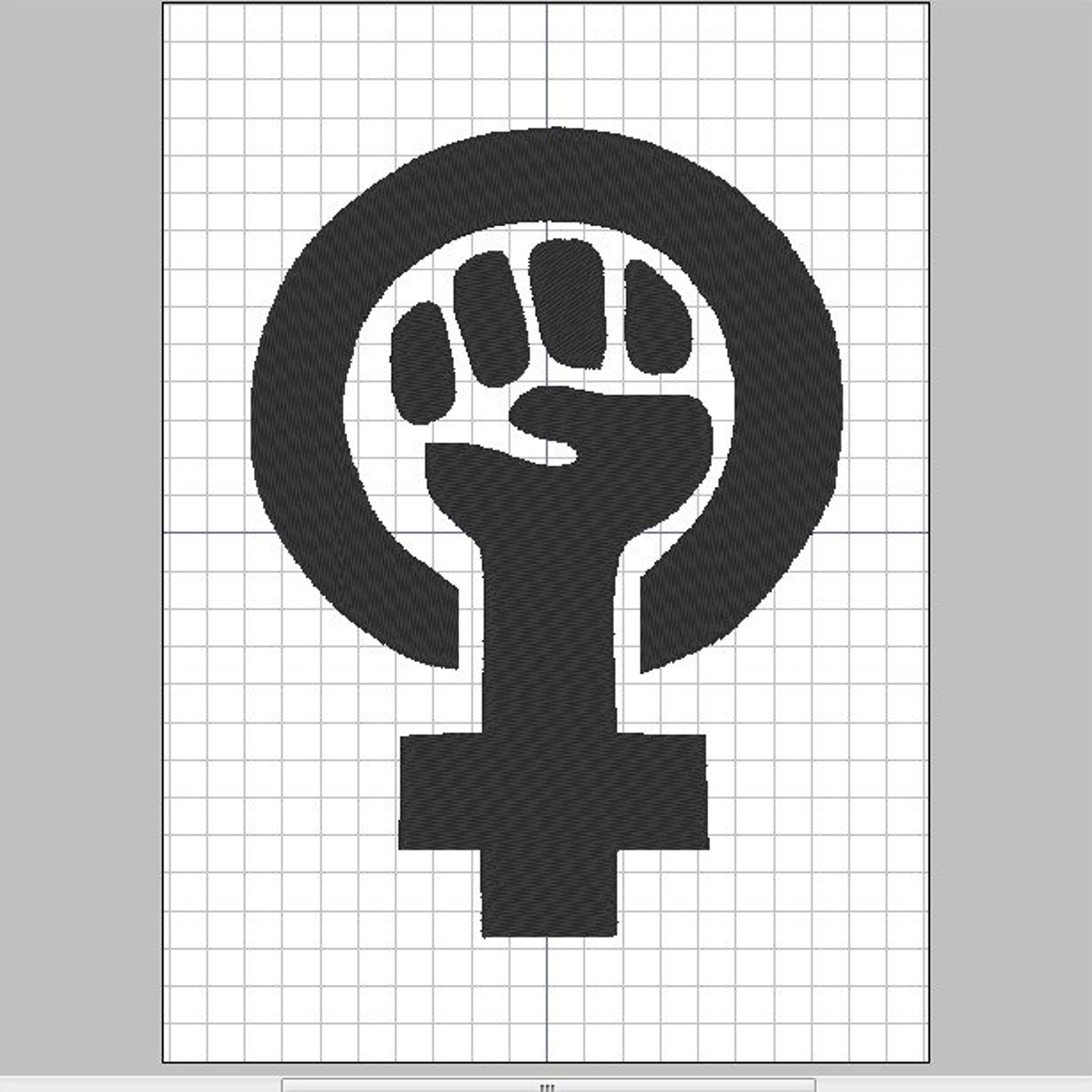 Feminist Protest Fist Embroidery Design Pattern 4x4 and 5x7 - Etsy