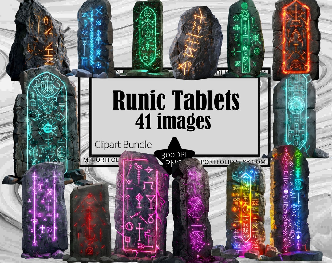 Rune Clipart Rune Monolith PNG Rune Tablet Cosplay RPG Gamer Clipart ...
