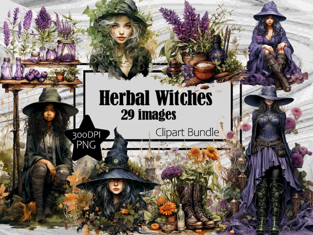 Herbal Witches Herbalist Green Witch Herbs Garden - Graphics ...