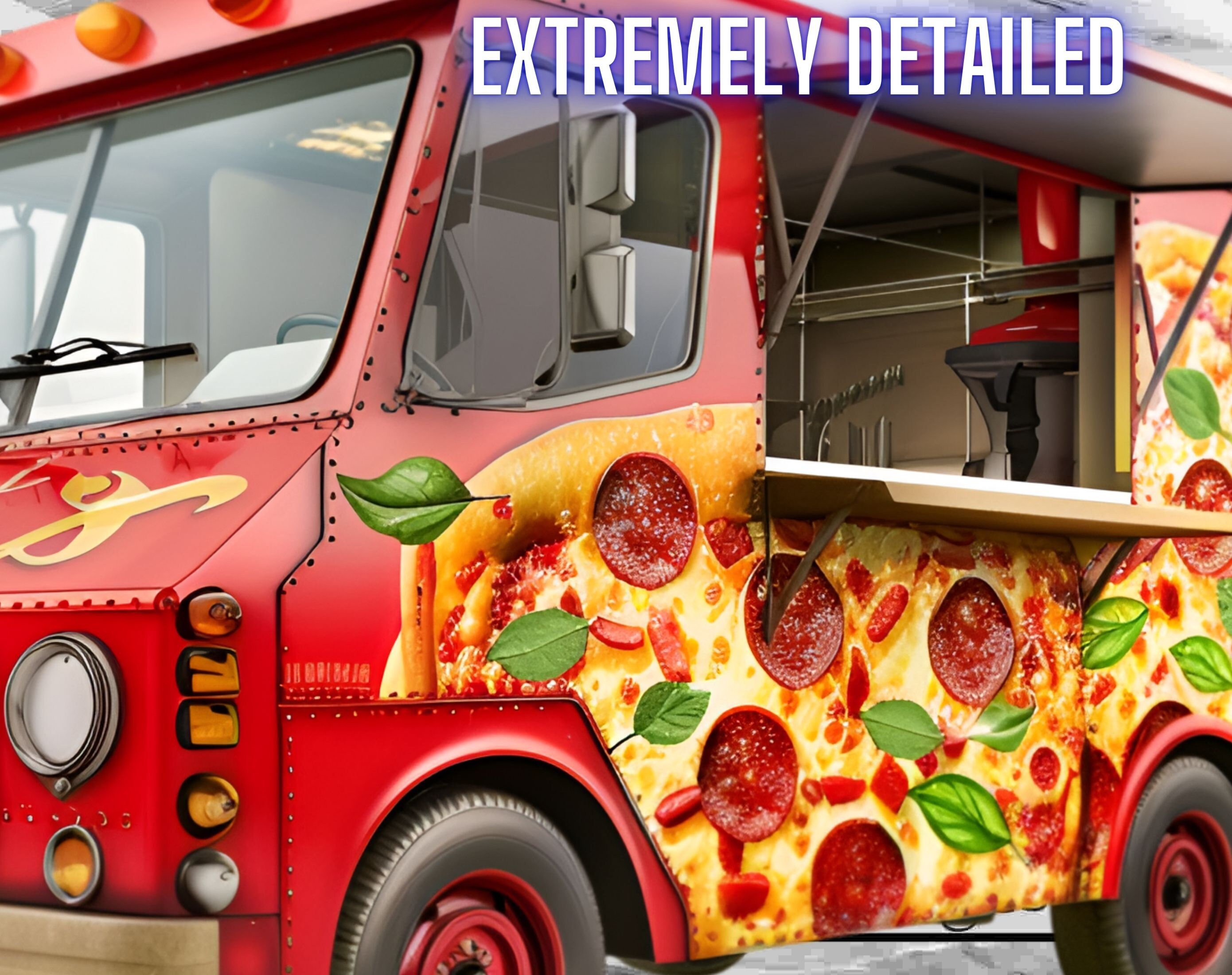 Food Trucks Clipart Street Food PNG Mobile Kitchen Menu Bundle PNG ...