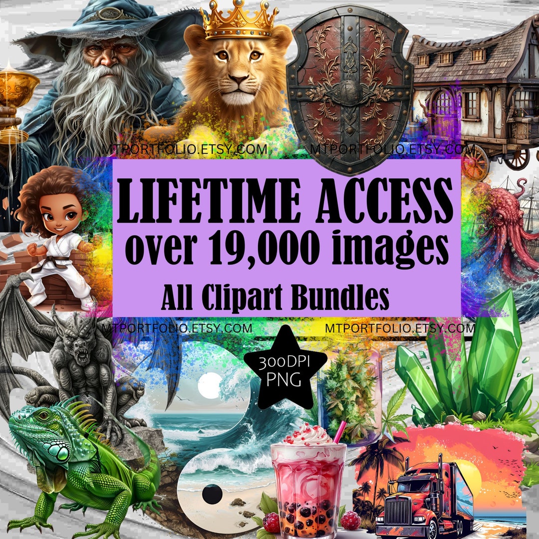 ALL CLIPART Access Lifetime Updates 19,000 Images Mega Bundle Clipart ...