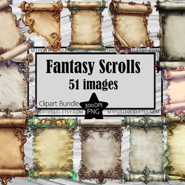 Parchment Scroll - Etsy