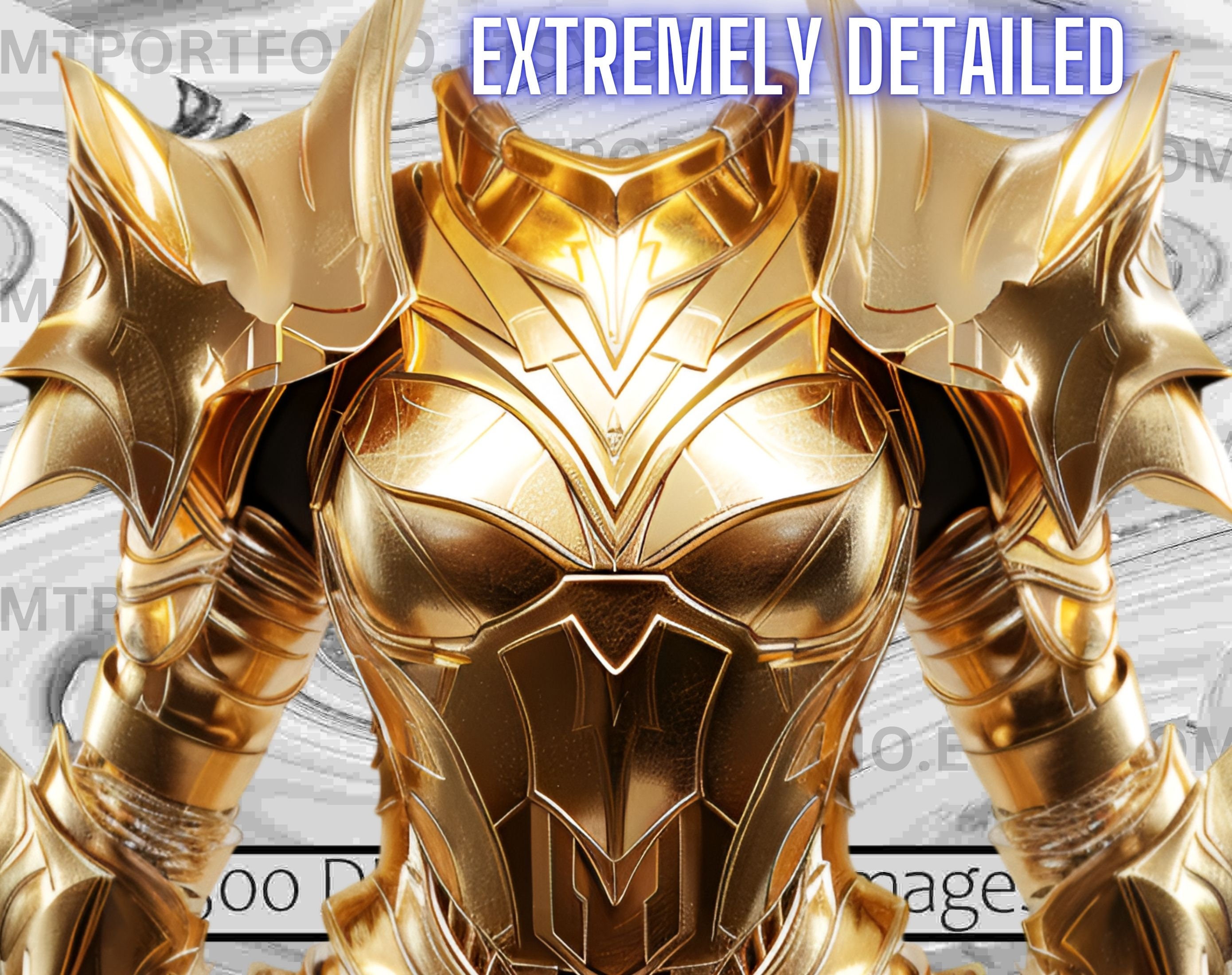 Papercraft Butter Gold Armor Improved Chestplate