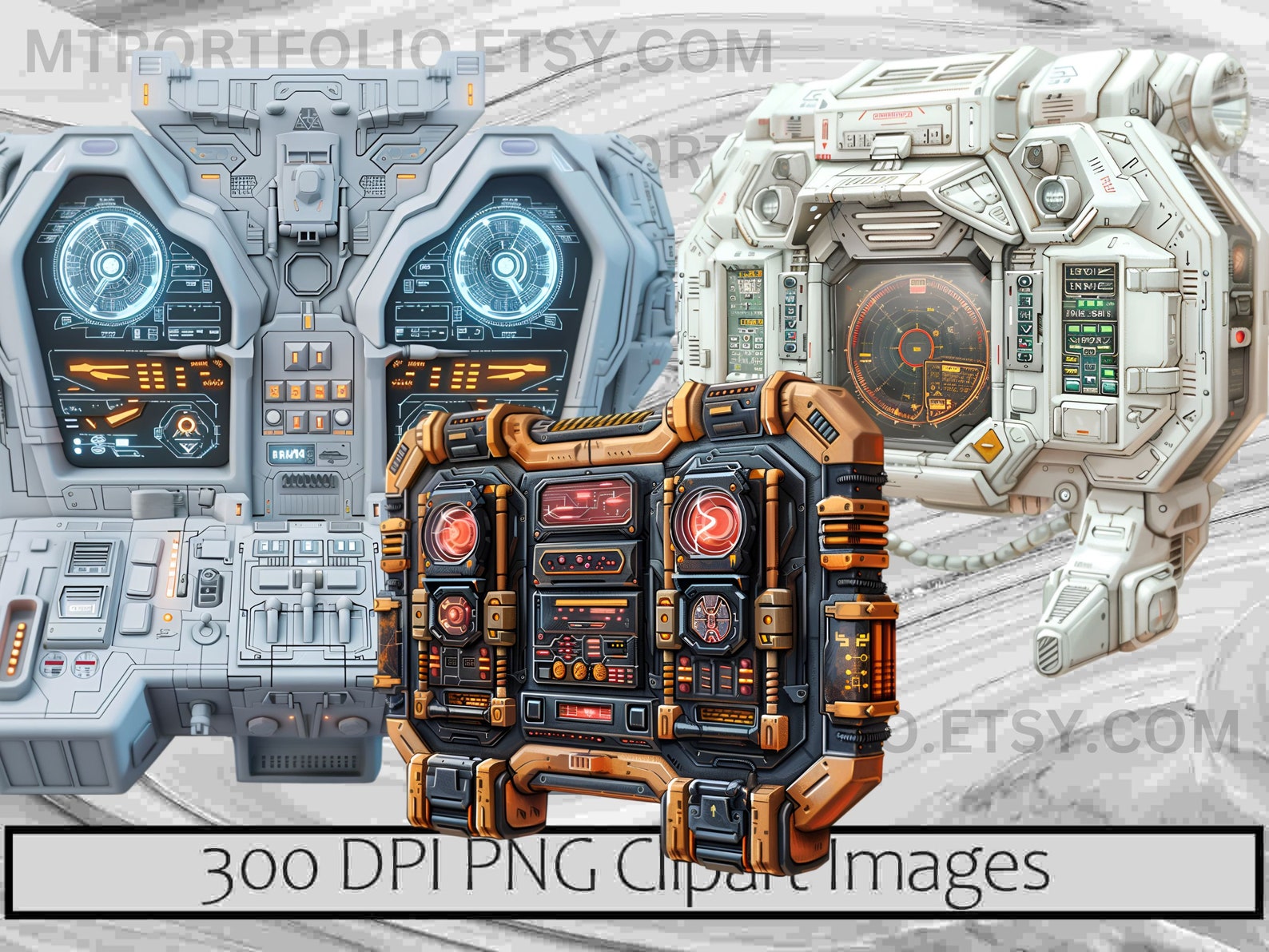 Sci-fi Control Panel Clipart PNG Spaceship Console Interface Clipart ...