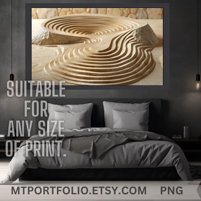 Beach Sand Sculpture Printable Art Minimalist Wall Art Simple ...