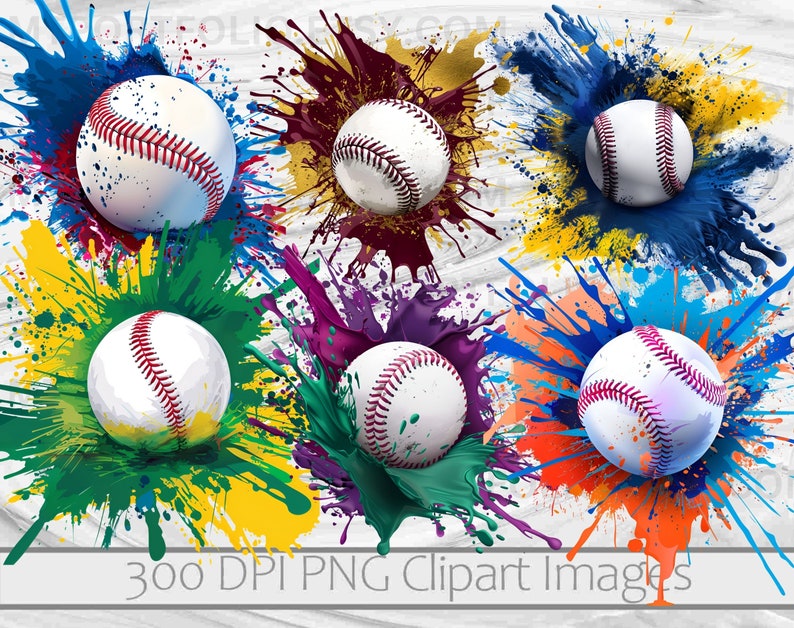 Baseball Paint Splash PNG Clipart Baseball Paint Splatter PNG Graphics ...