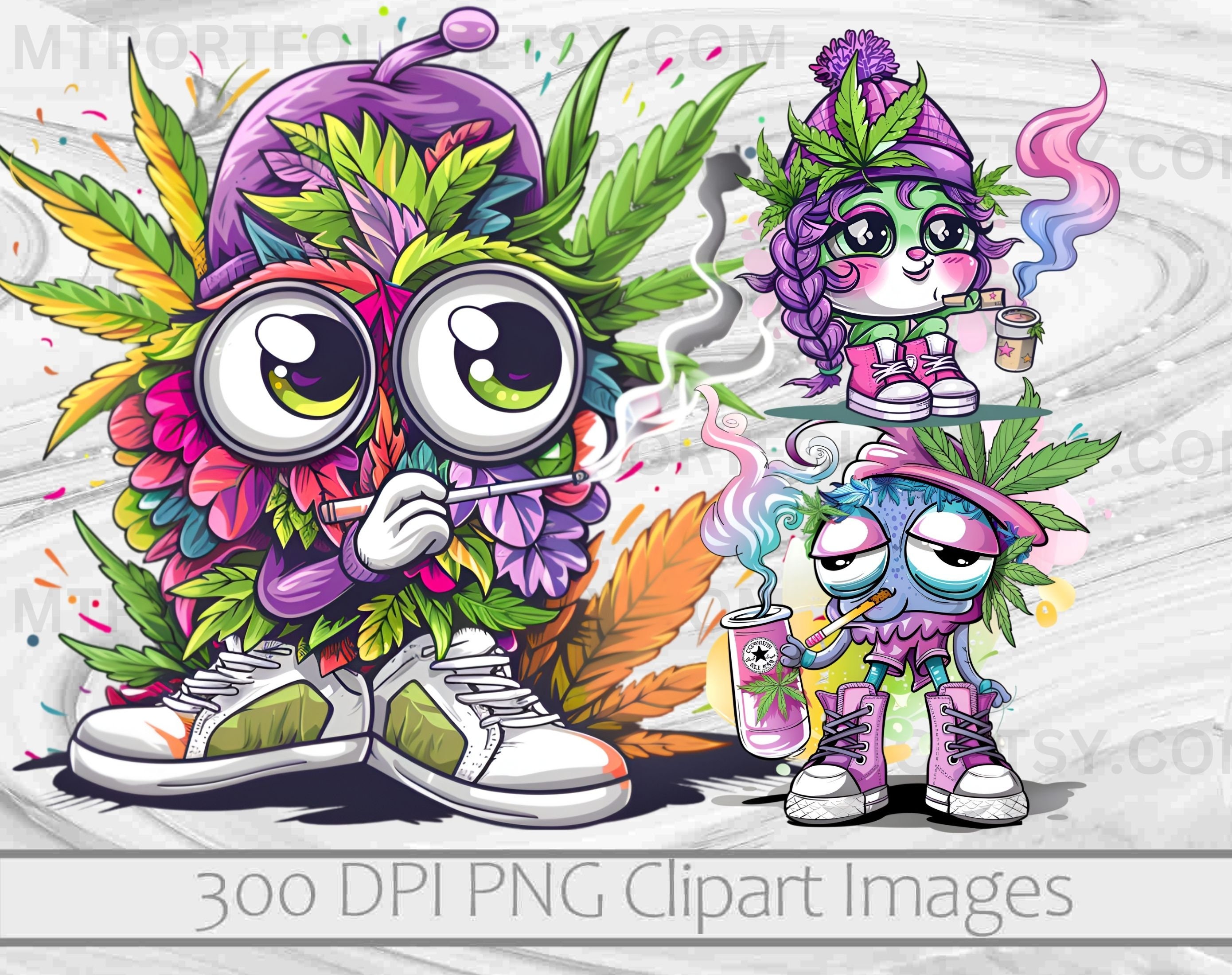 Bud Buddies Clipart Marijuana Friend PNG Bundle Anime Weed Tshirt Best ...