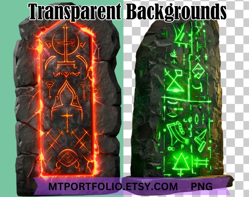 Rune Clipart Rune Monolith PNG Rune Tablet Cosplay RPG Gamer Clipart ...